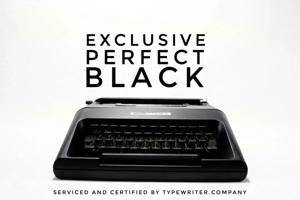 Olivetti Lettera 35 Matte Black, Manual Vintage Typewriter, Restored ...